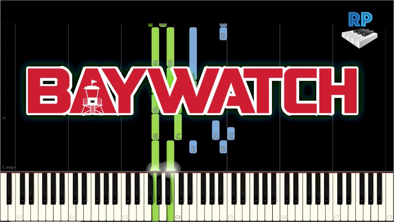 Baywatch - Main Theme - Synthesia Piano Tutorial - YouTube