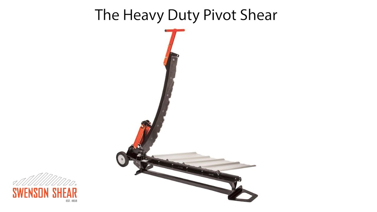 Heavy Duty Pivot Shear | Swenson Shear Roof Cutting Tools - YouTube