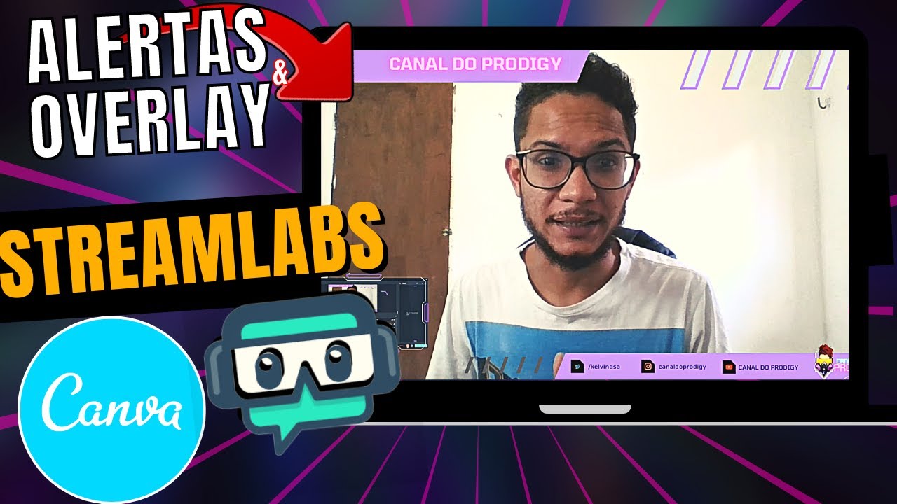 Como criar OVERLAY no CANVA e adicionar no STREAMLABS OBS - YouTube