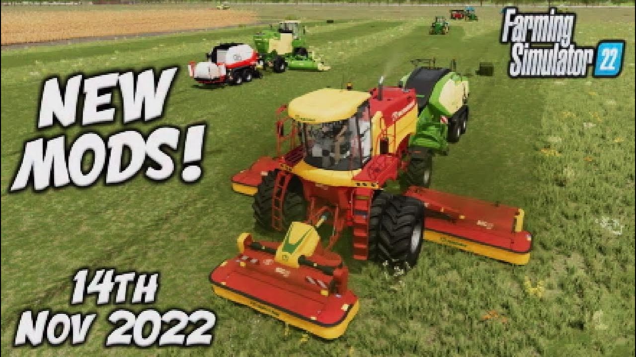 FS22 | NEW MODS! Mower And Wrapper With Hitch & More! (Review) PS5 ...