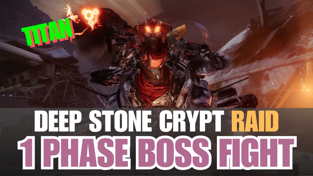 DEEP STONE CRYPT RAID - TANIKS, THE ABOMINATION 1 phase Boss Fight with ...