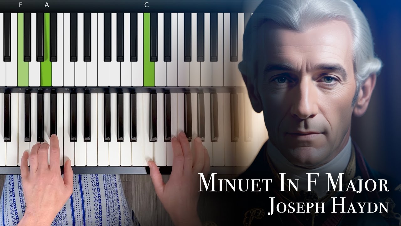 Soothing Classical Piano: Haydn’s Minuet in F - Piano Tutorial - YouTube