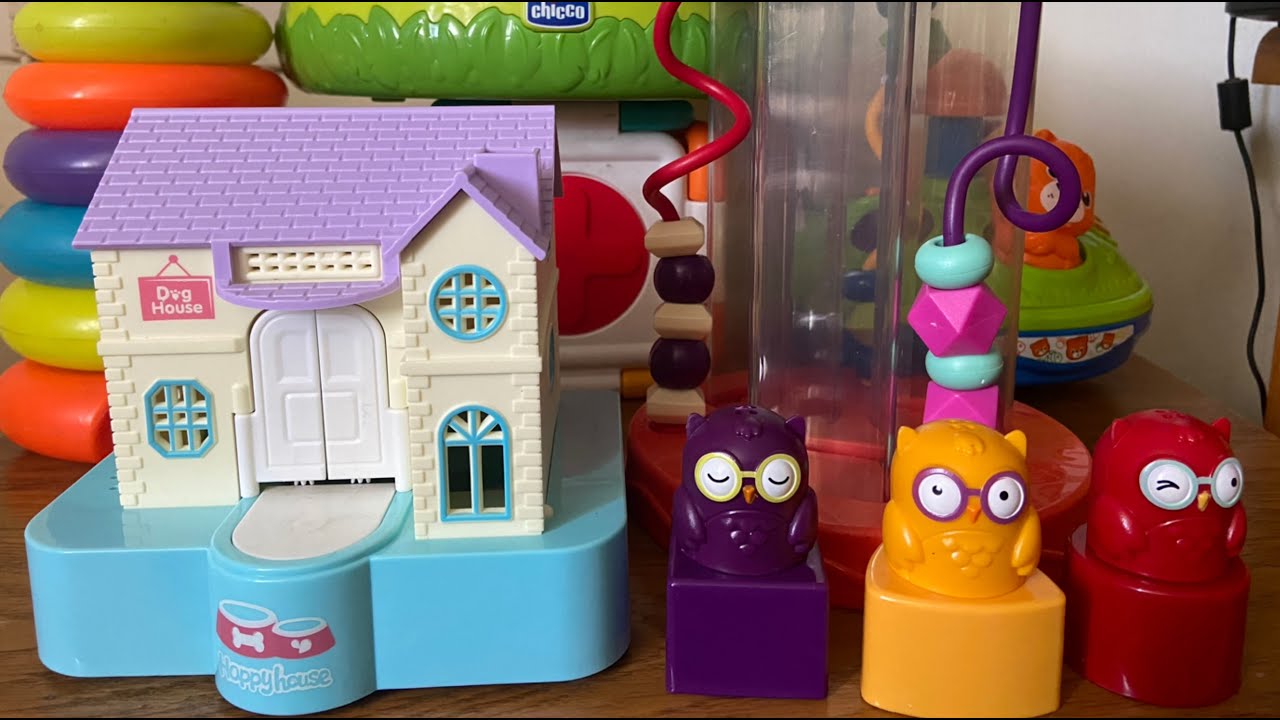 🦉🟪🦉Shape sorter with funny sound effect 🦉vs Cutest Dog House #doghouse# ...