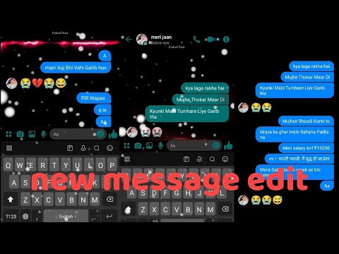 new trend message chat Lyrical video Editing 😀 messenger message ...