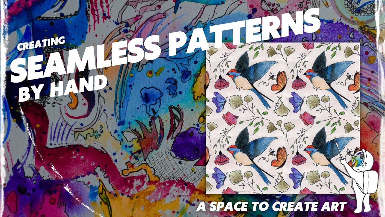 Designing a Seamless Pattern by Hand - YouTube