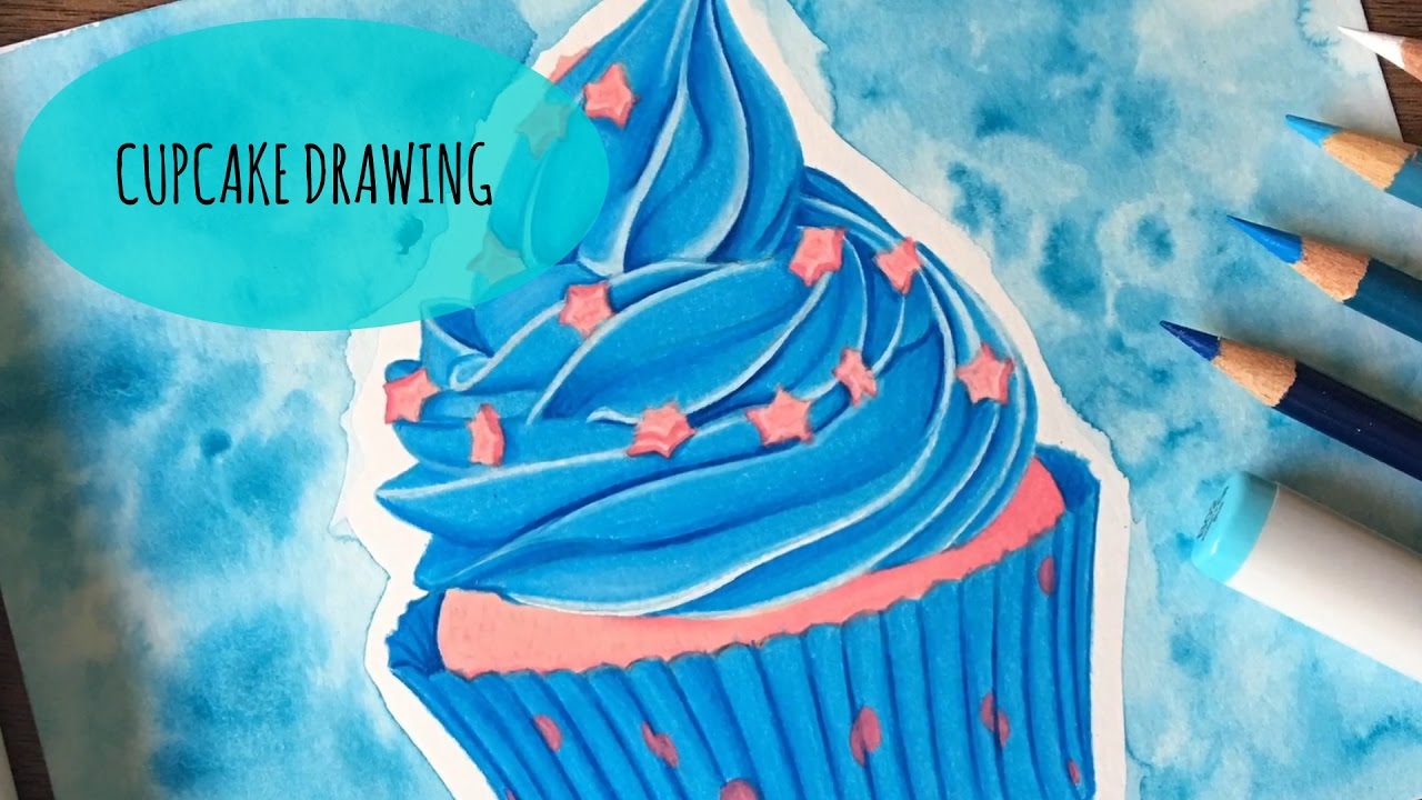 Drawing A Cupcake (Speed Drawing) - YouTube