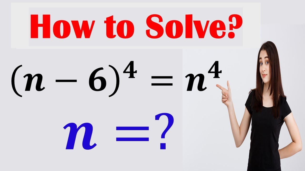 Math Olympiad | A Good Algebra Problem |Can You Find the value of "n ...