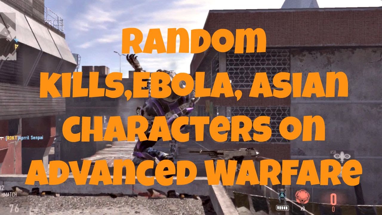 Random kills, Asia Characters on Adavnced Warfare - YouTube