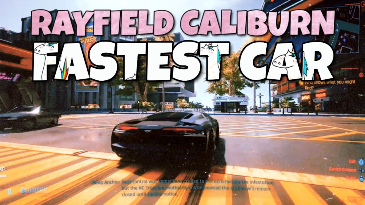 Cyberpunk 2077 Rayfield Caliburn Gameplay - Fastest Car In Game ...
