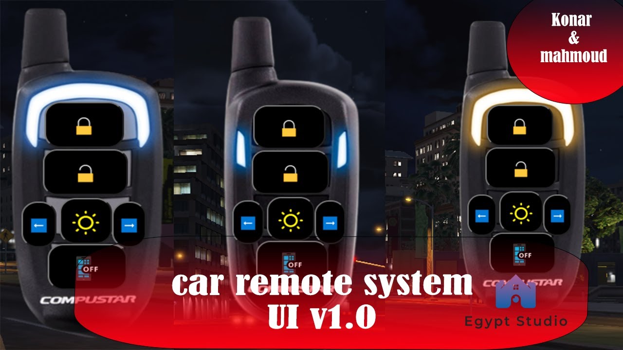 car remote system UI v1.0 - YouTube
