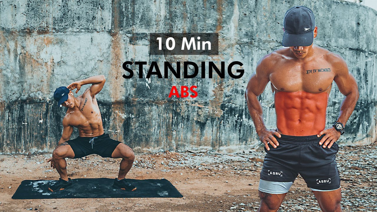 10 Minutes ALL THE ULTIMATE STANDING ABS Workouts (Advanced Belly Fat ...