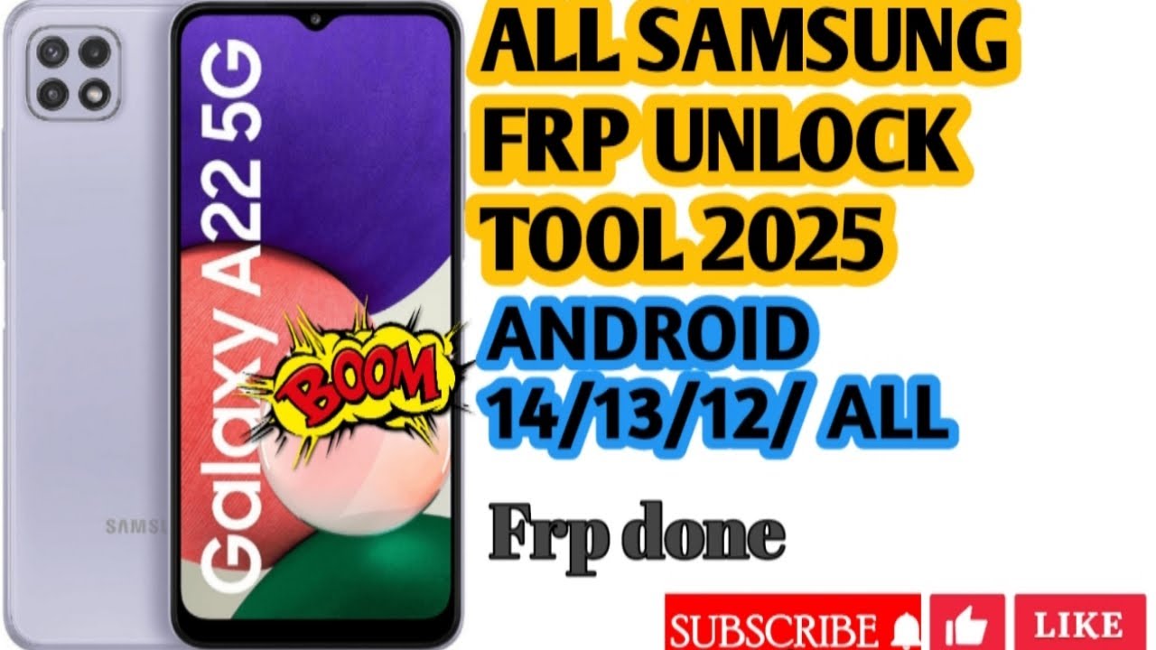 SAMSUNG A22 5G (A226b) FRP Reset One Click 2025 letest /Unlock tool FRP ...