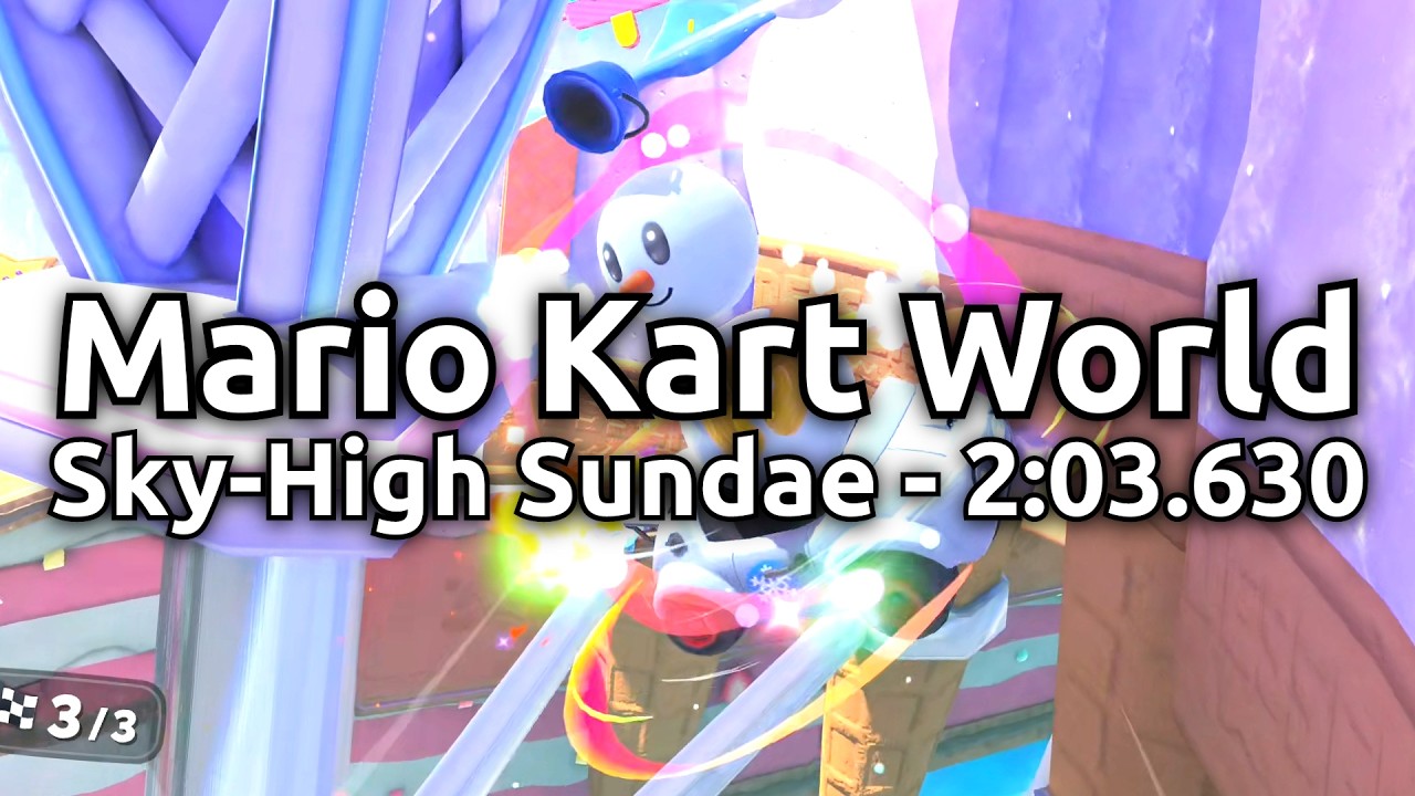 Mario Kart World - Sky-High Sundae in 2:03.630 - YouTube