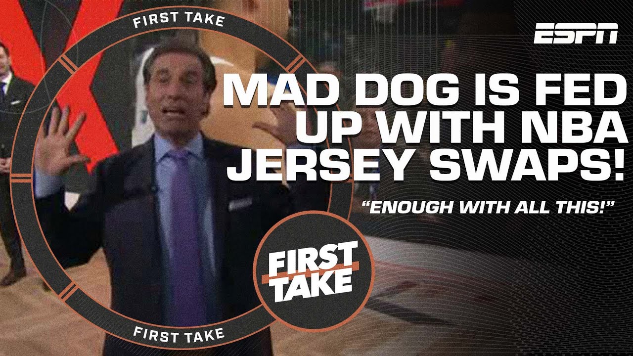 ENOUGH WITH THIS! 🗣️ - Mad Dog has HAD IT with NBA jersey swaps 👀 ...