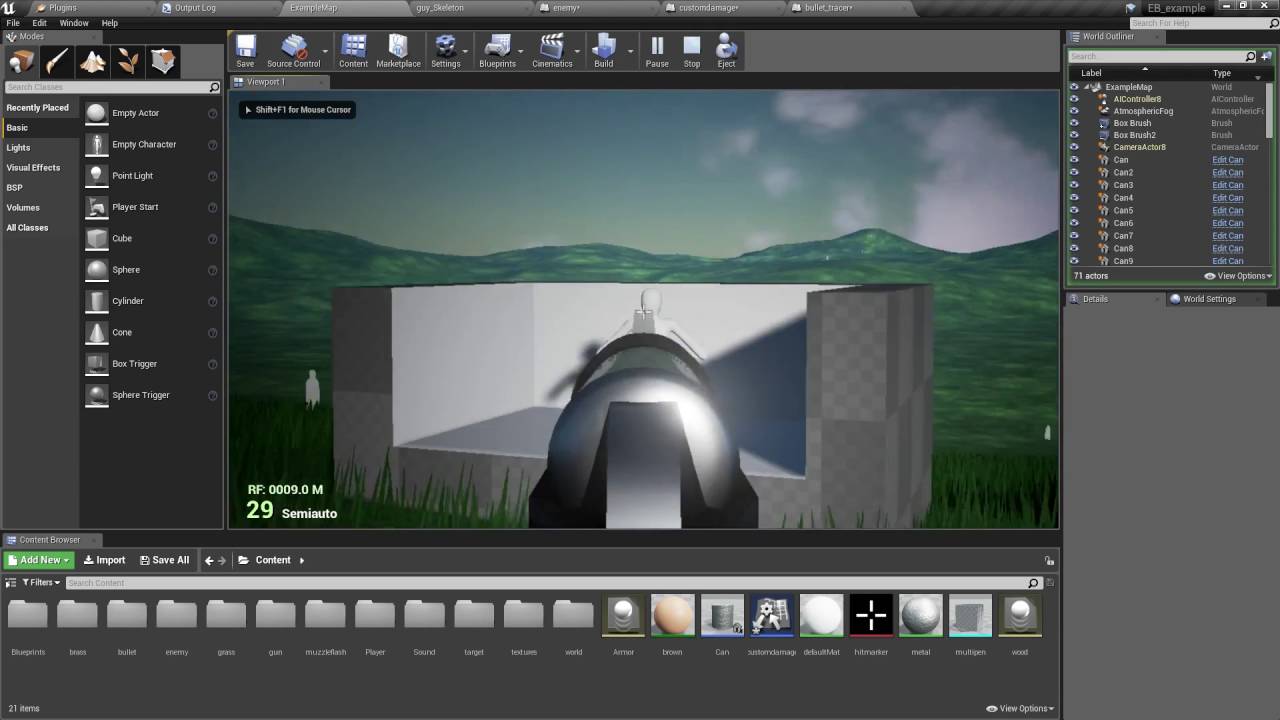 EasyBallistics UE4 tutorial #6 - location damage & armor - YouTube