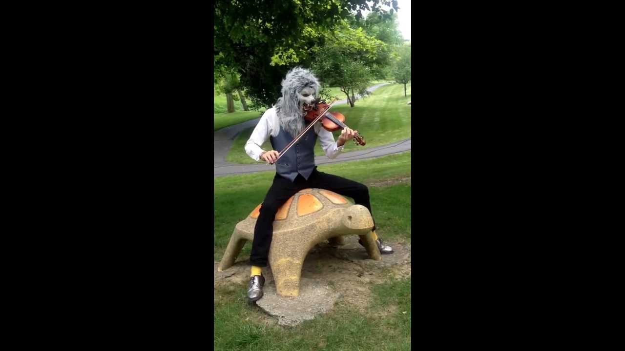 Violin Monster Rides a Turtle! - YouTube