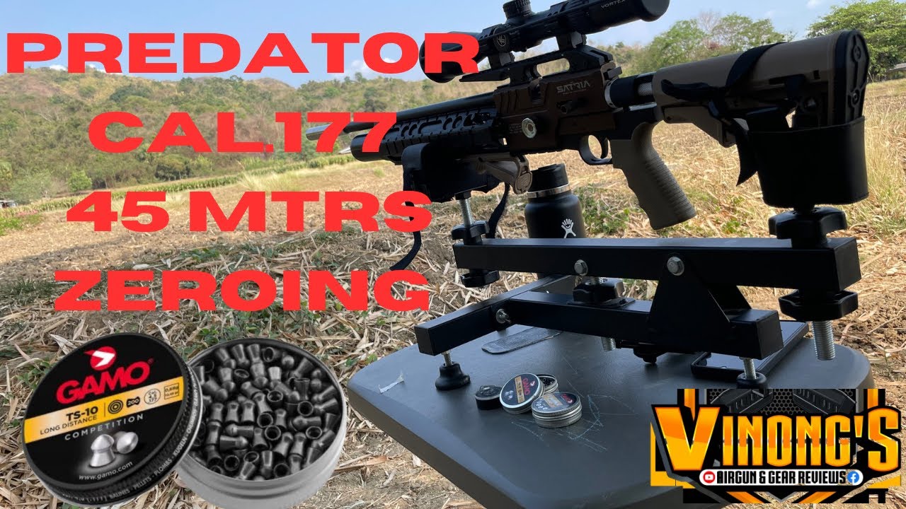 TACTICAL PREDATOR CAL.177 45MTRS ZEROING - YouTube