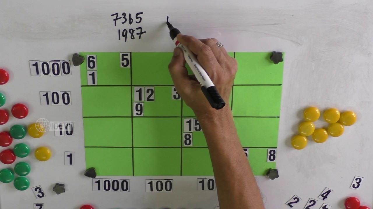 Complicated subtraction of numbers using Expanded Template - YouTube