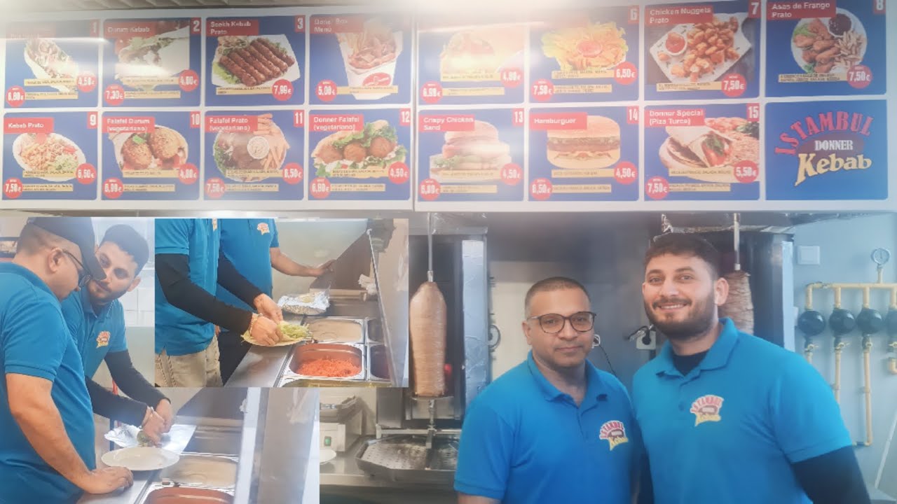 Kebab wrapping process | Istambul Durum Kebab wrap How to roll Kebab ...