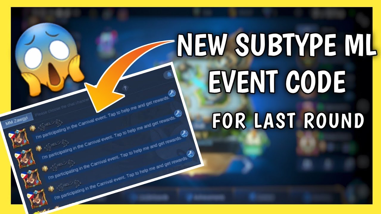 New ML Event Code or ML event Subtype Code Legit | Tricks For ML event ...