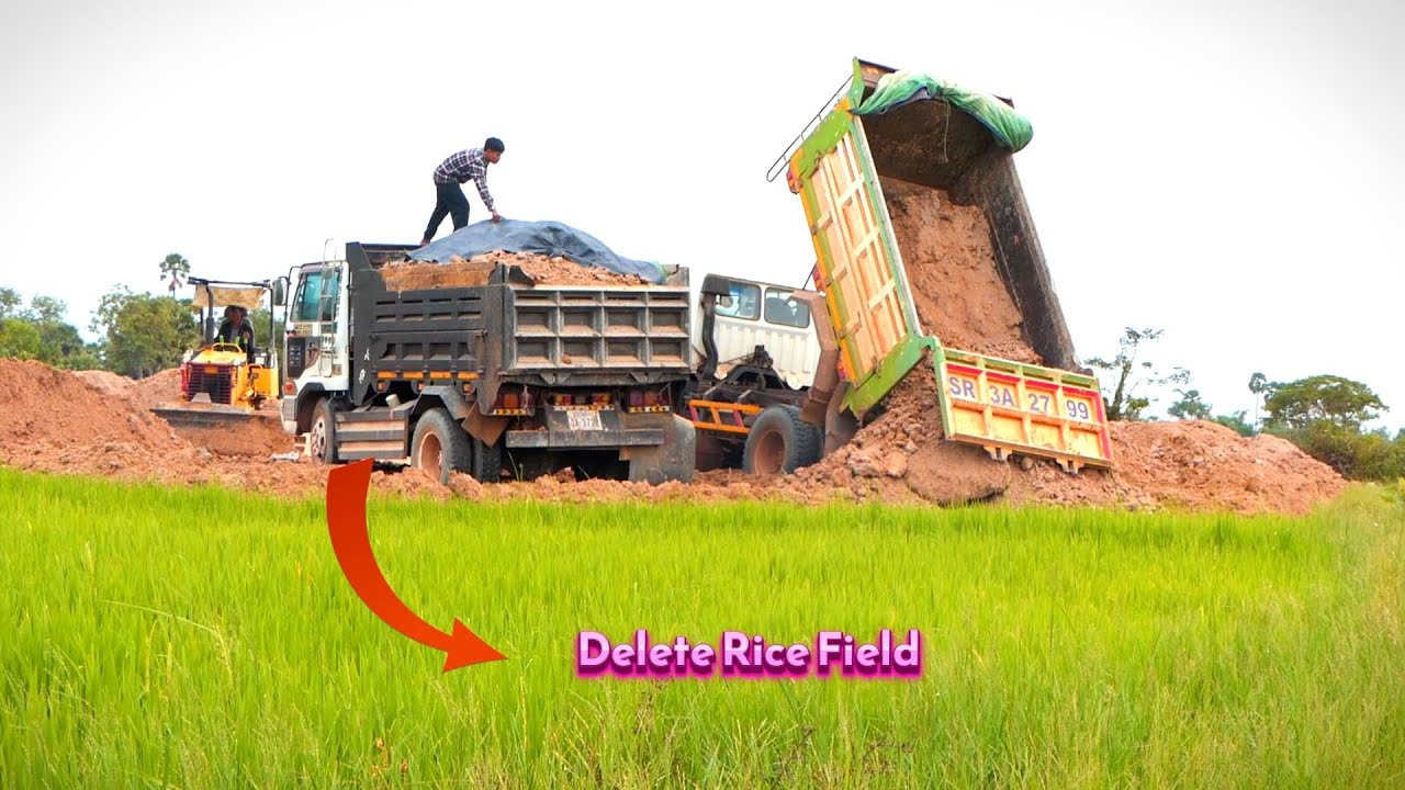 Processing new PROJECT! Power Machinery, Dump Trucks & Dozer Fill-Up ...