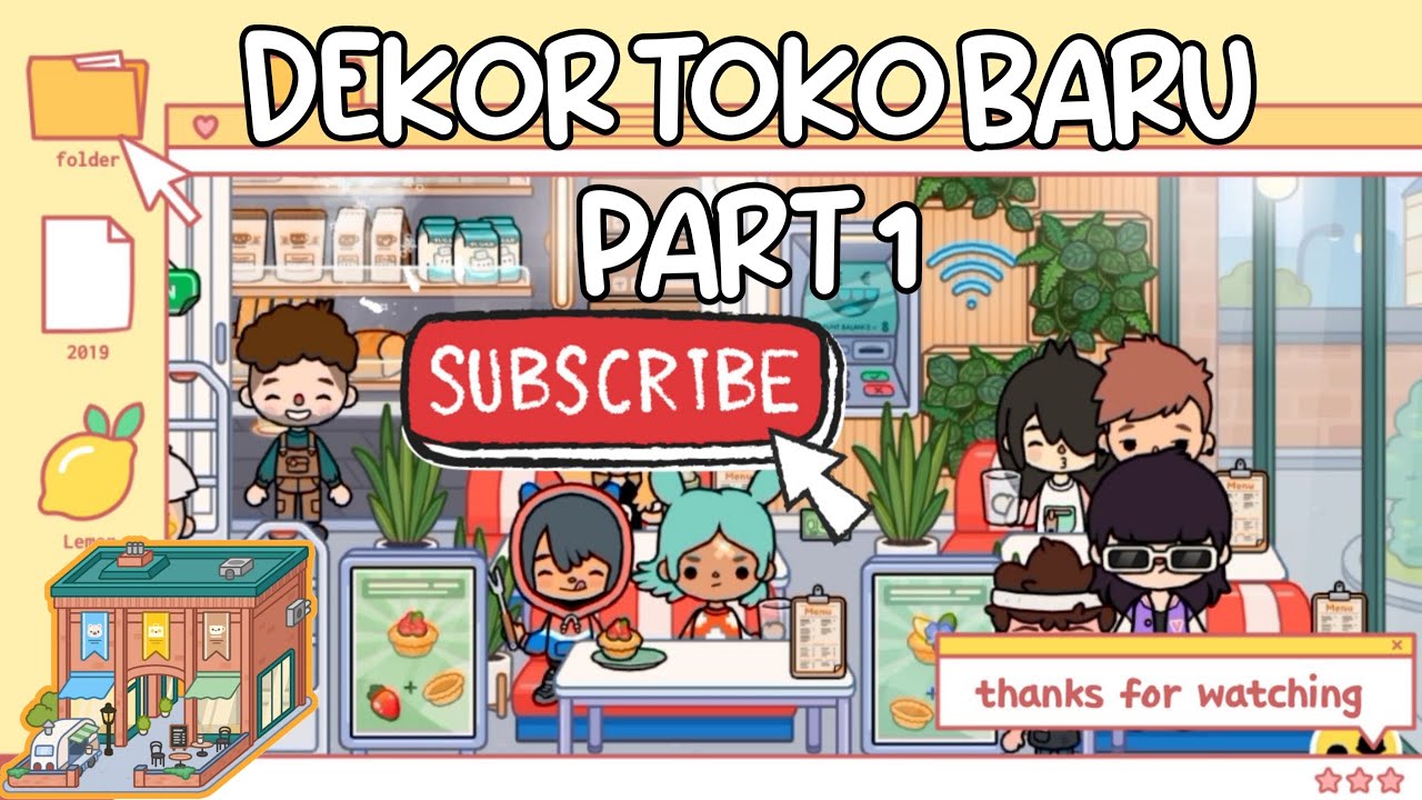 Dekorasi Toko Baru part 1 😘 || Toca life world || Toca Boca Indonesia ...