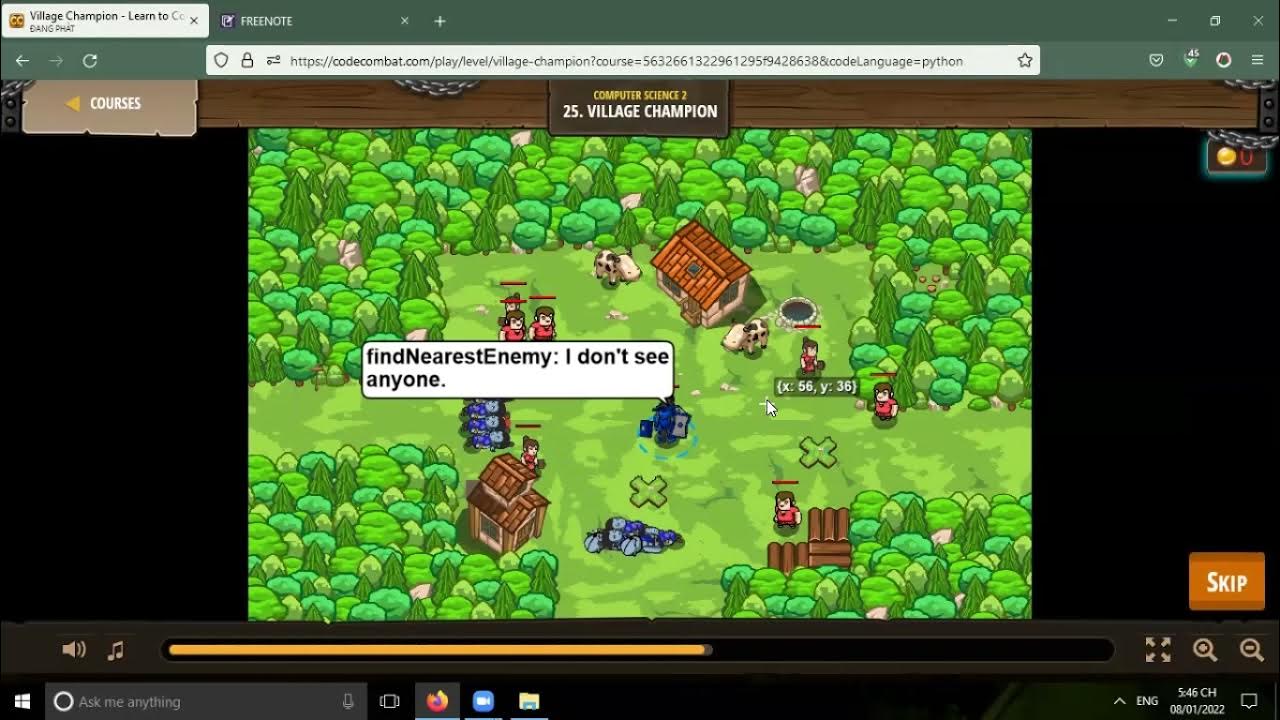 Computer Science 2 coding python (Village Champion) - YouTube
