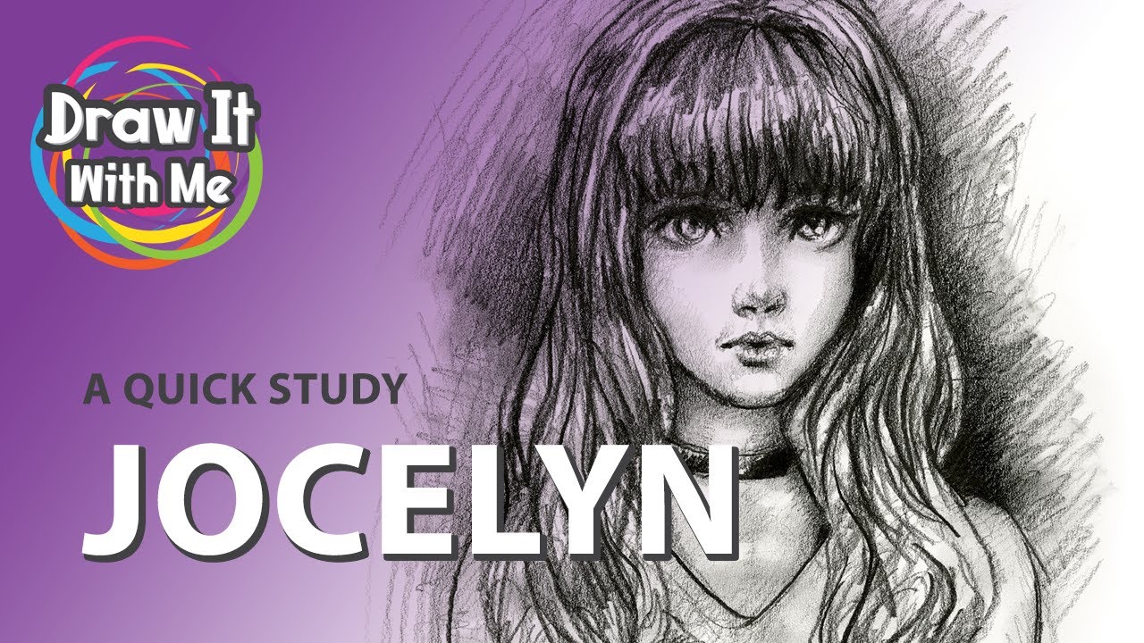 Jocelyn - A Quick Study | Time-Lapse + Real-Time Drawing - YouTube