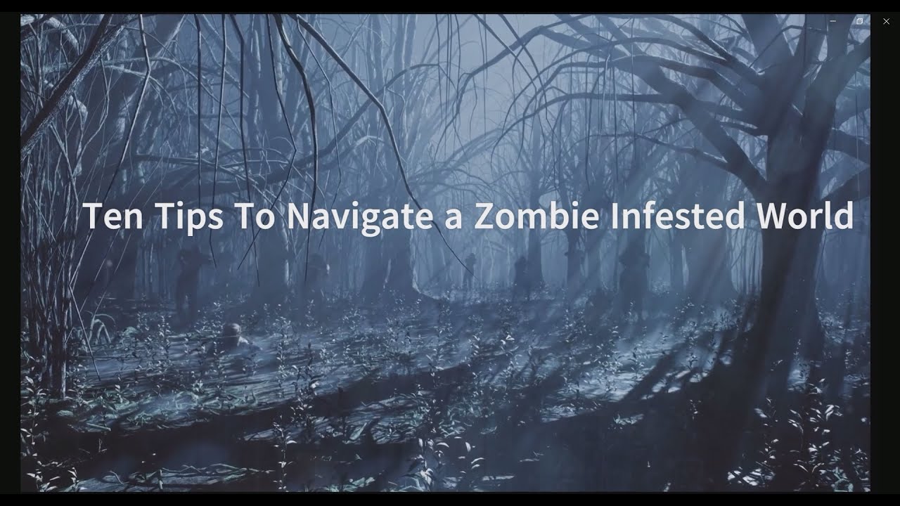 ZOMBIE SURVIVAL: Ten Tips for a Surviving a Zombie Apocalypse - YouTube