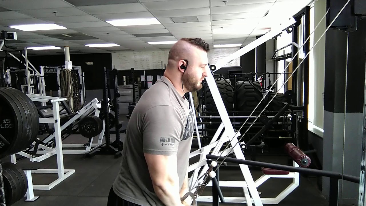 Cable Straight Arm Pulldown with D-Rings - Narrow Grip into Wide Grip - YouTube