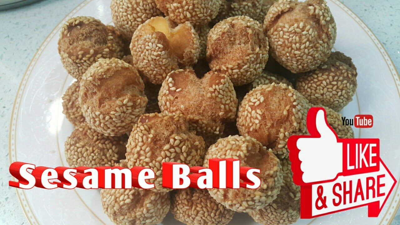 Sesame Balls | Smiling Cookie Sesame Balls | Binangkal - YouTube