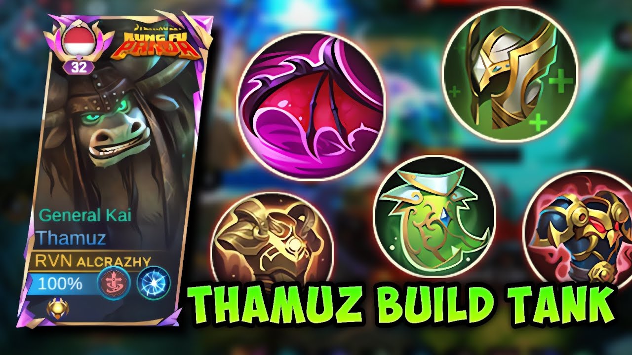 BUILD TANK THAMUZ TERBARU 2025‼️GAMEPLAY TOP GLOBAL THAMUZ - Mobile ...