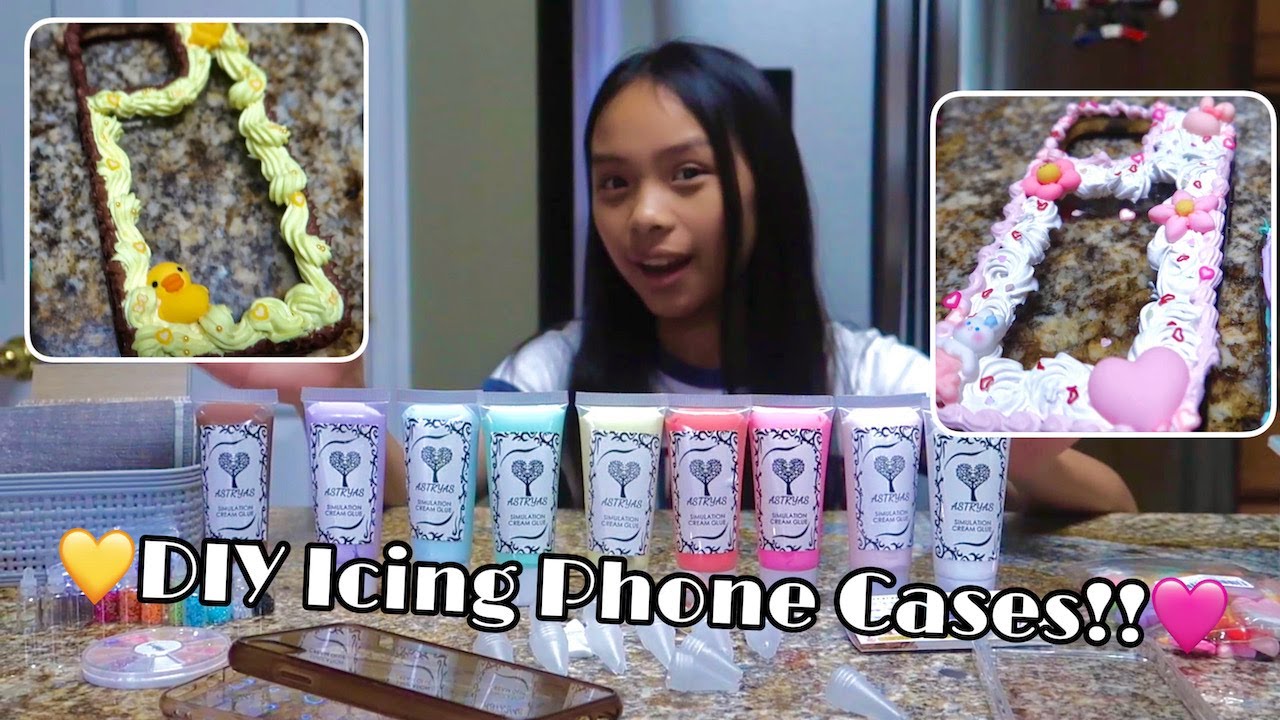 DIY Aesthetic Icing Phone Cases!! (using Silicone Icing) - YouTube