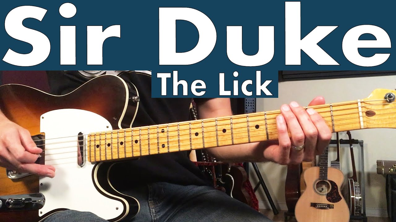 How To Play The Sir Duke Lick On Guitar | Stevie Wonder Guitar Lesson ...