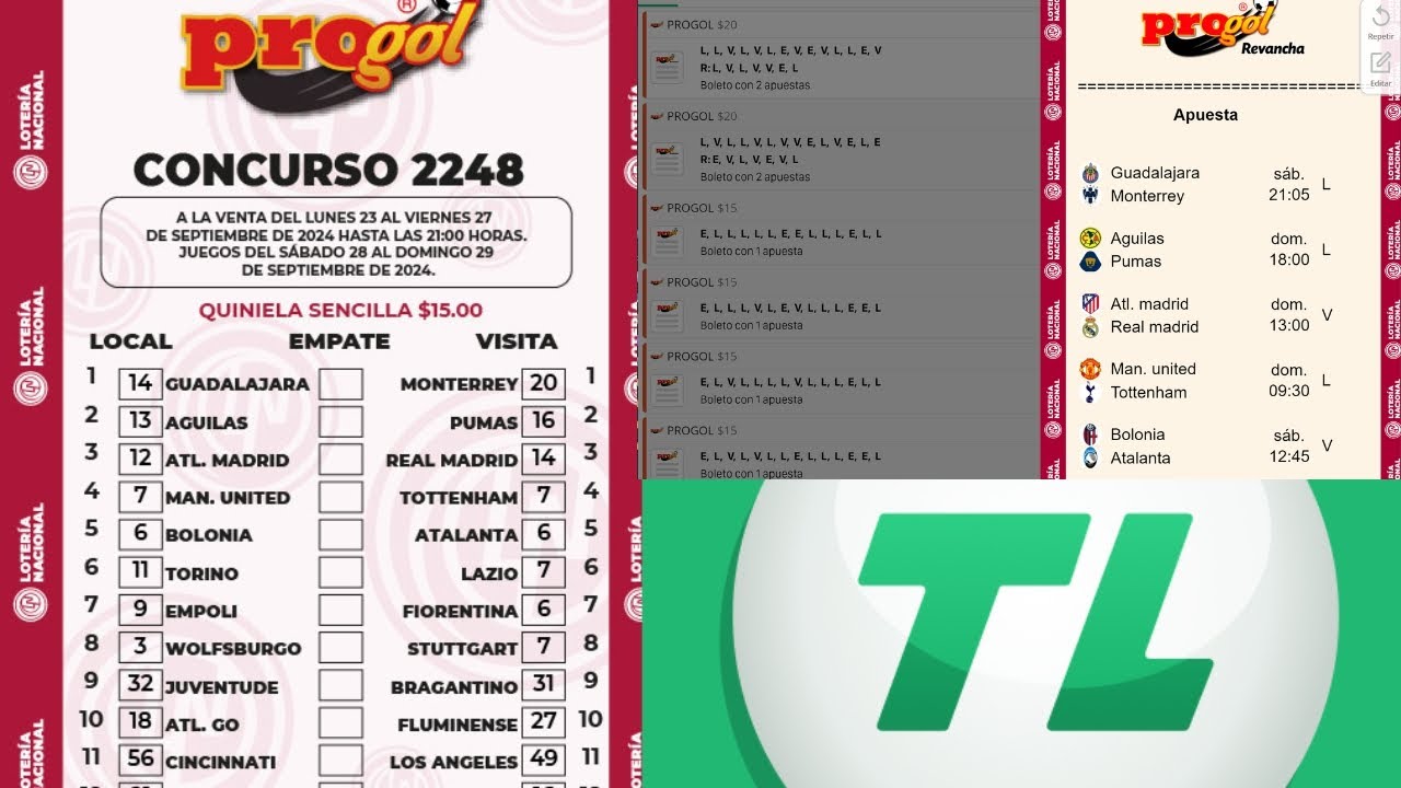 Metiendo la Quiniela Progol 2248 - YouTube