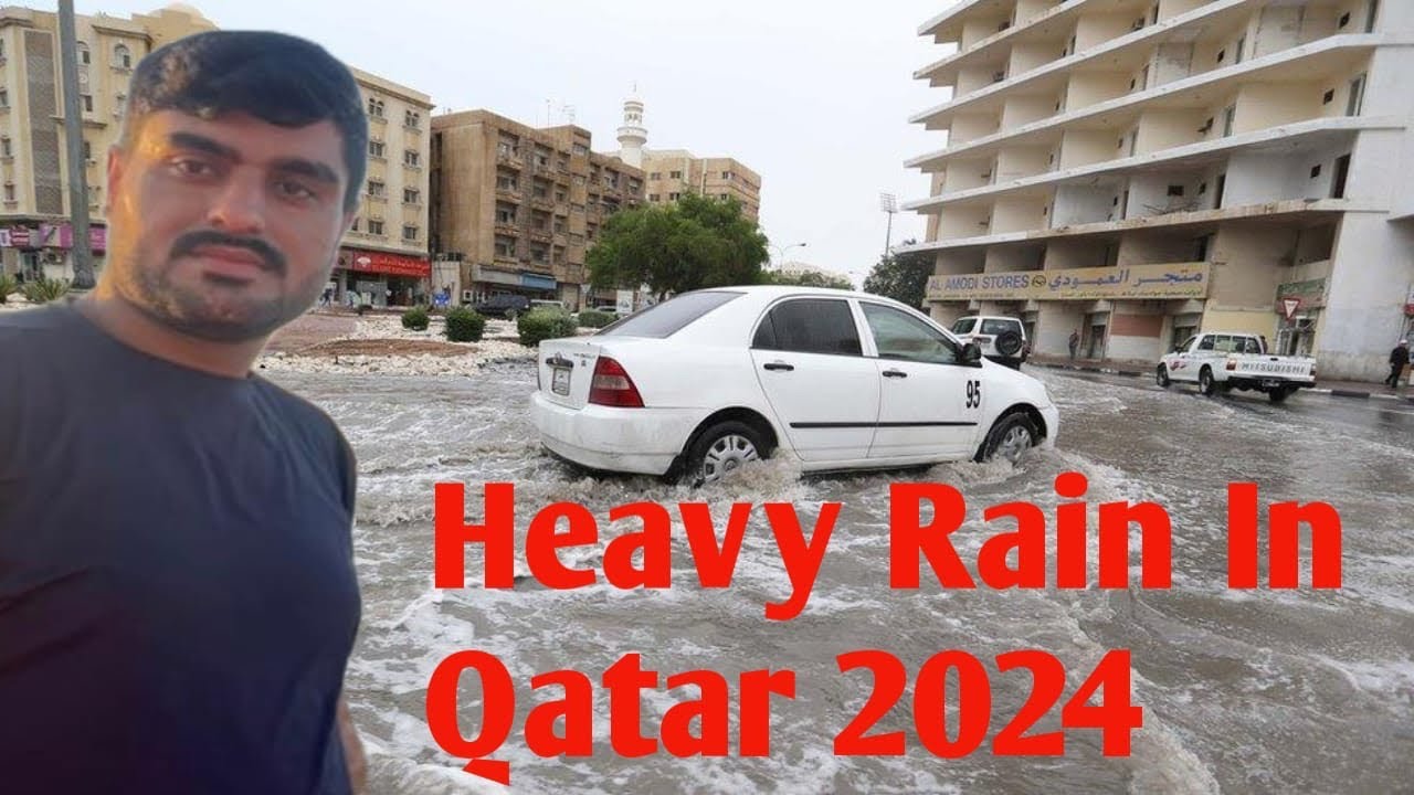Heavy rain in Qatar 2024 || Rain in Doha - YouTube