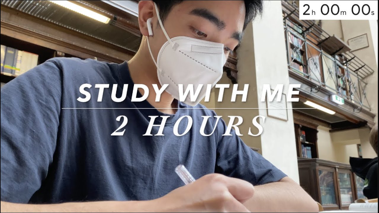 STUDY WITH ME: 2 Hours | Non-Stop, University Library, No Music ...