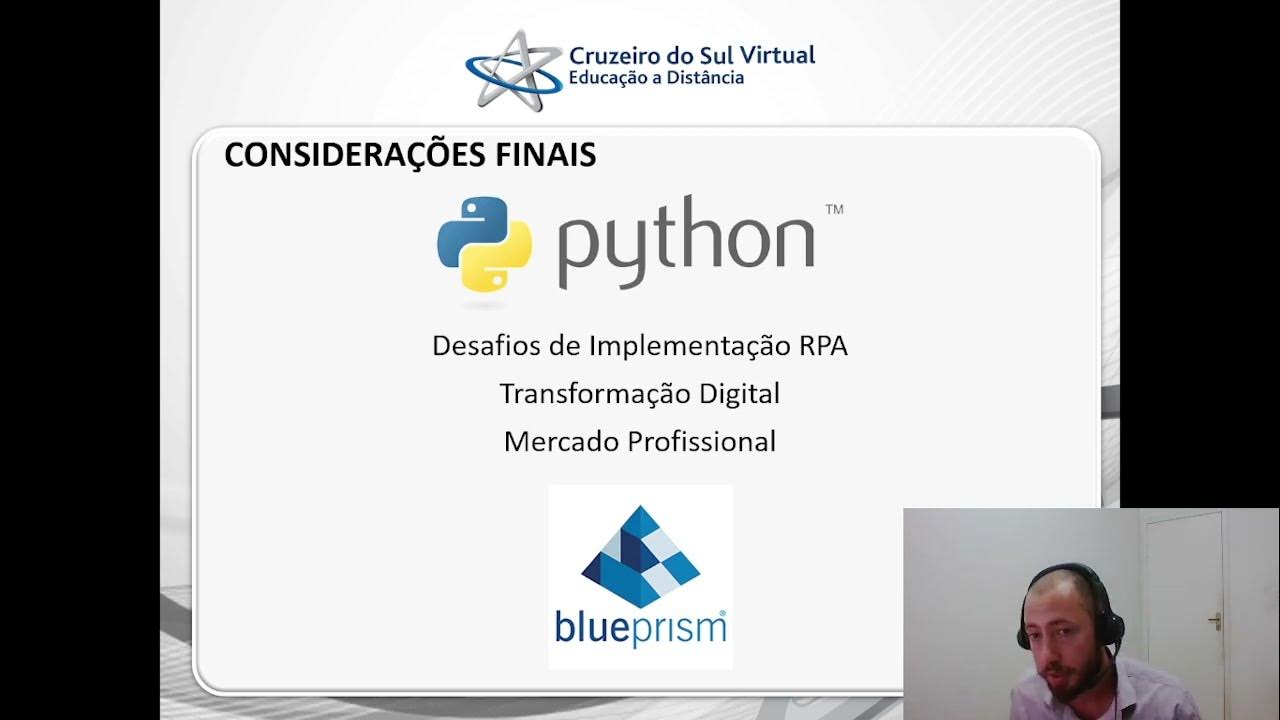 ROBOTIC PROCESS AUTOMATION RPA - BLUE PRISM E PYTHON - YouTube