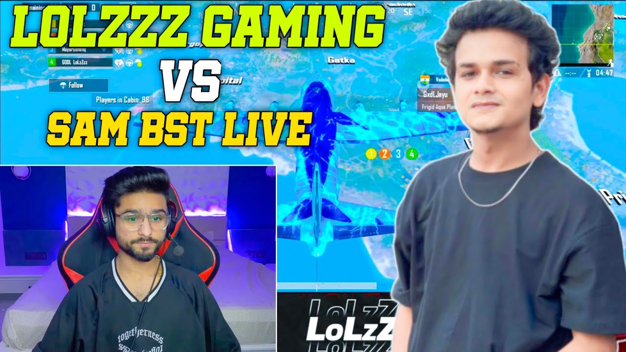 1v1 LoLzZz Gaming vs Sam Bst Live Bgmi Youtuber vs Youtuber Fight - YouTube