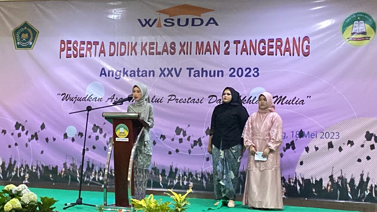 Pidato 3 Bahasa Perwakilan Siswa Kelas 12 | Perpisahan Angkatan XXV ...