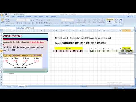 IP Address Konversi Biner Decimal - YouTube