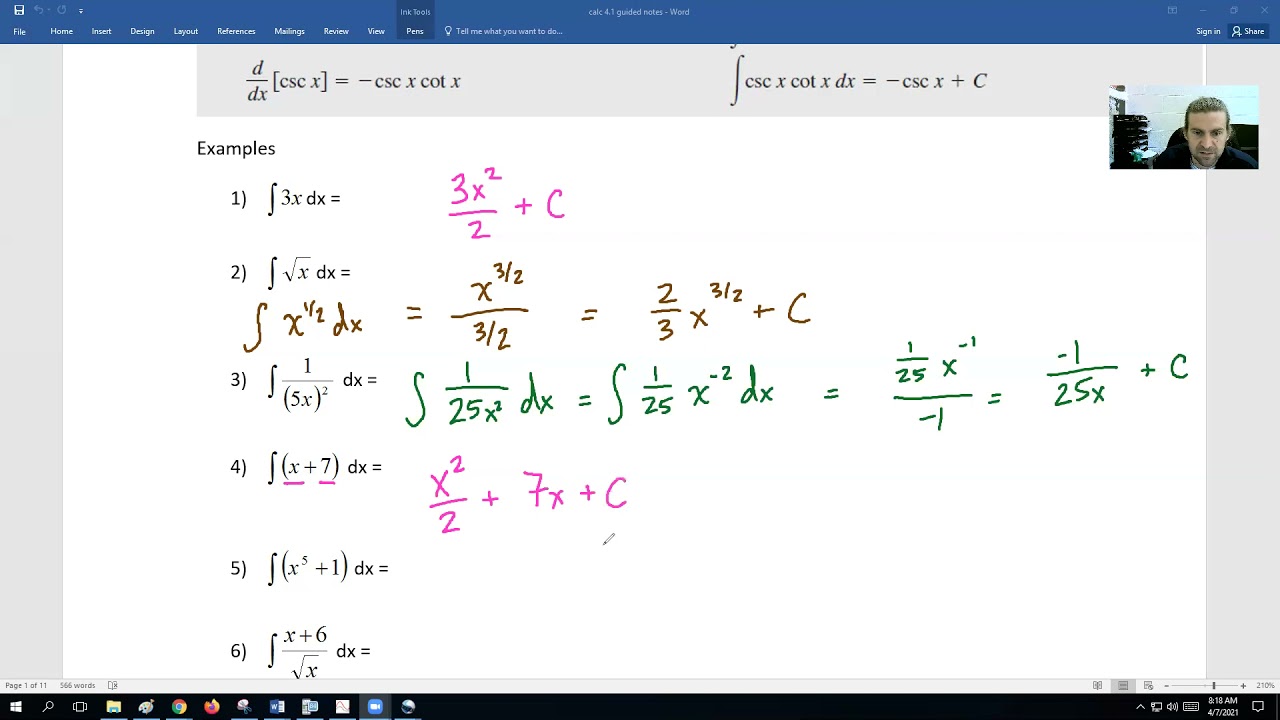 Calc 4 1 1 - YouTube