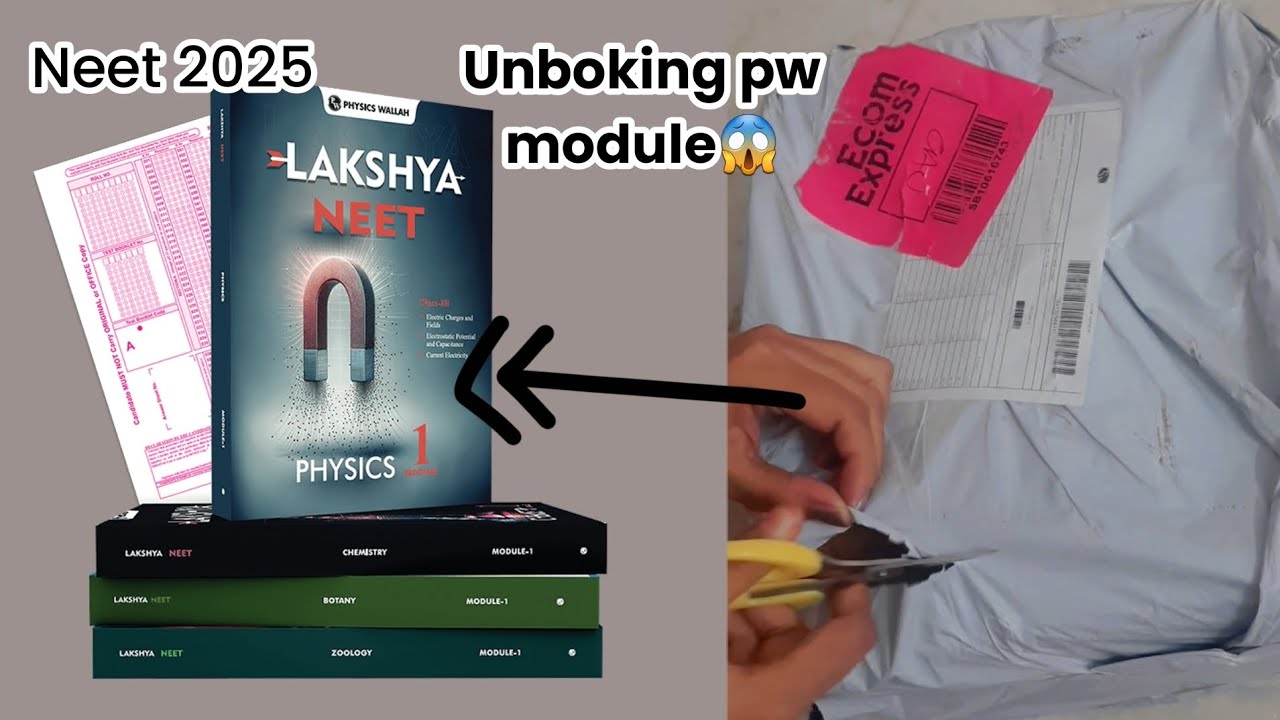 Pw Lakshya Neet 2025 Modules Unboxing Review | Neet | pw - YouTube