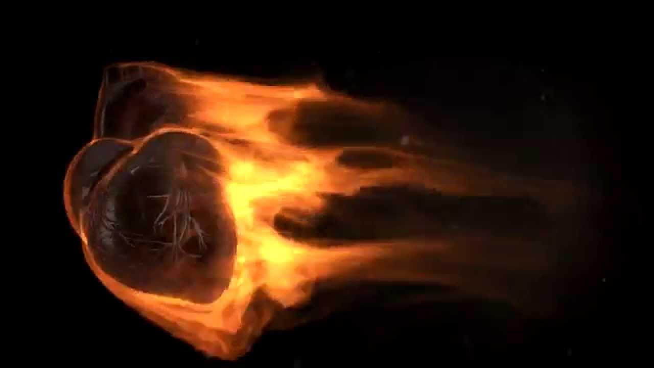 3ds max & FumeFX: Burning Heart Animation - YouTube