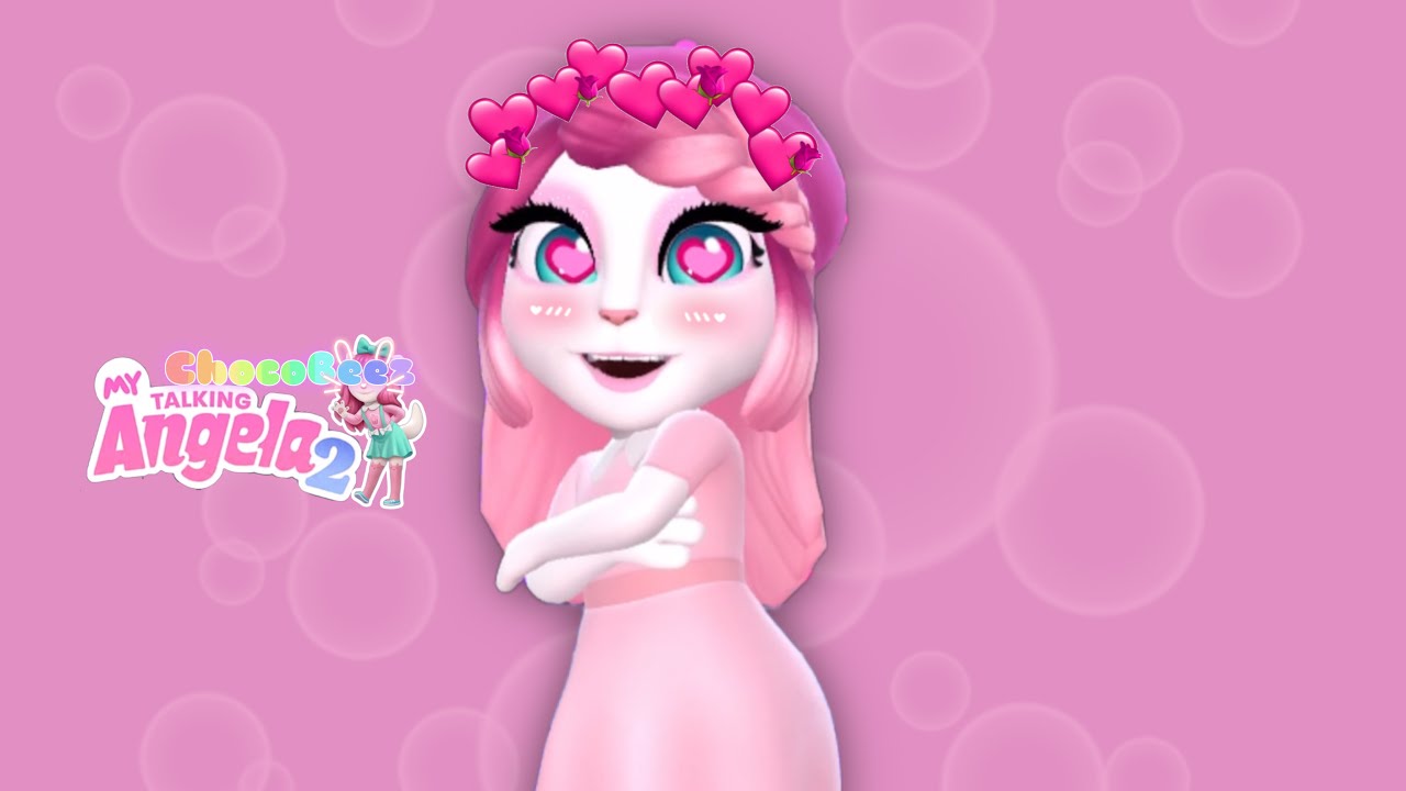 FULL PINK Outfit Makeover My Talking Angela 2 0.79 #fullpinkmakeover # ...