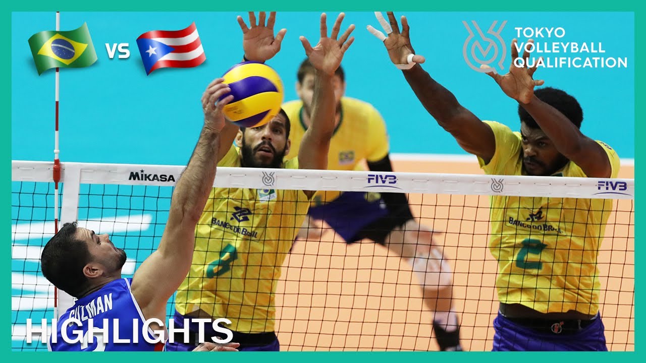 Brazil vs Puerto Rico | Highlights | Day 1 | Men's Volleyball Olympic ...