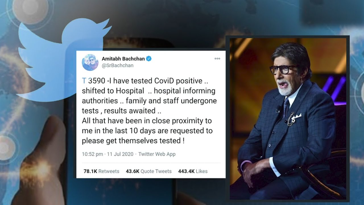 Amitabh Bachchan's tweet confirming he was COVID-19 positive becomes ...