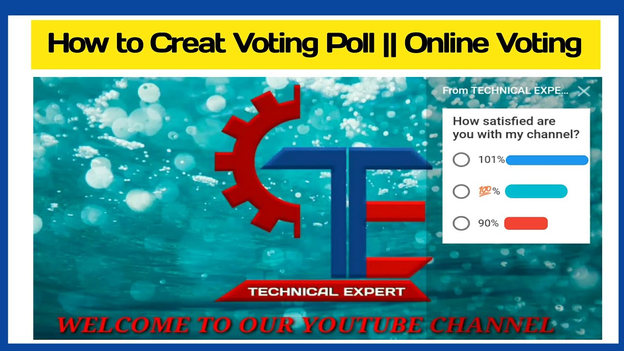 #onlinepoll #onlinevoting #technicalexpery How to creat online poll or ...