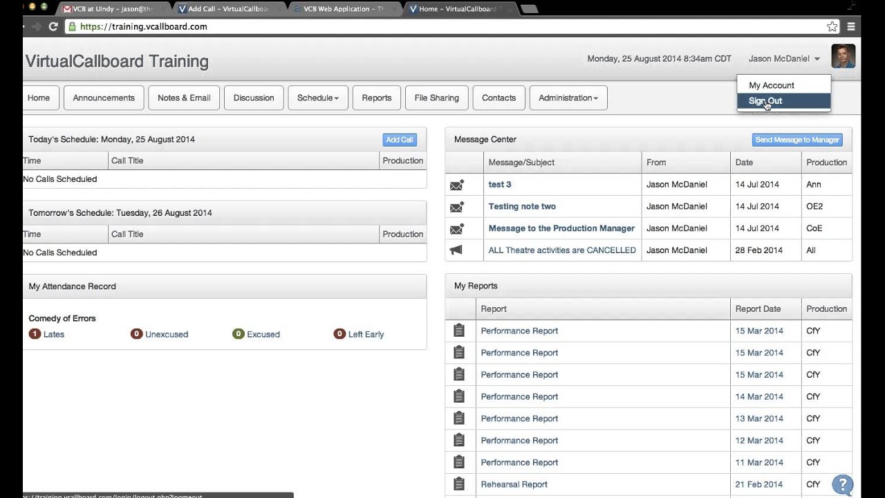 How do I sign out of my VirtualCallboard session? - YouTube