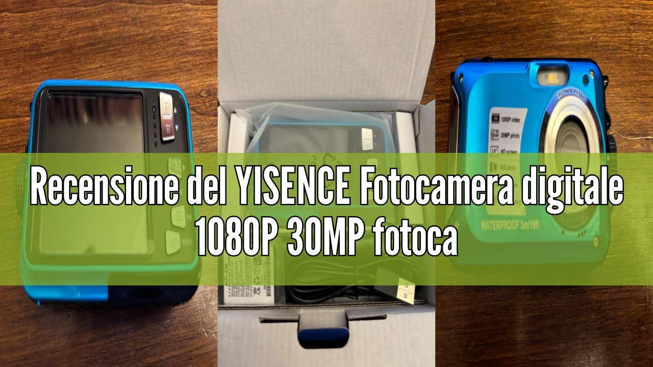 Recensione del YISENCE Fotocamera digitale 1080P 30MP fotocamera ...